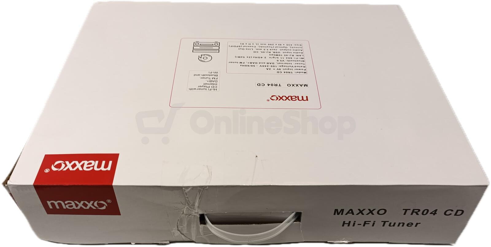 Internetové rádio MAXXO Hi-Fi Tuner TR04CD, lehce poškozený obal ...