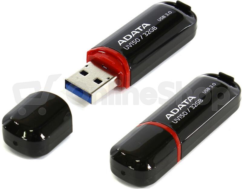 Flash disk ADATA DashDrive UV150 32GB AUV150-32G-RBK | ONLINESHOP.cz