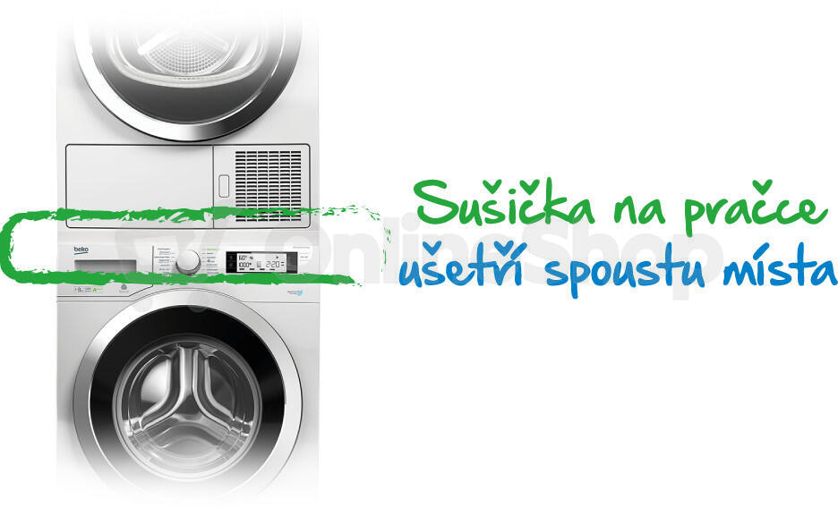 SET Pračka BEKO WMY 61243 CSPTLB1 + Sušička BEKO DS 7433 CS RX kondenzační | ONLINESHOP.cz