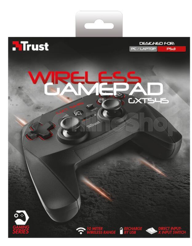 Gamepad Trust GXT 545 Wireless pro PC, PS3 - černý | OnlineShop.cz