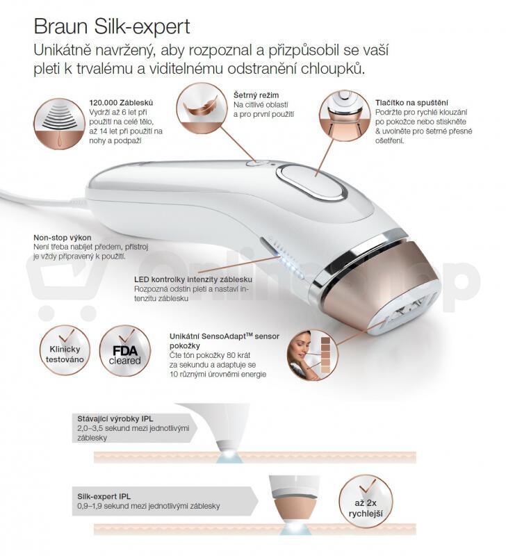 Epilátor Braun BD 5001 IPL + Gillette Venus | ONLINESHOP.cz