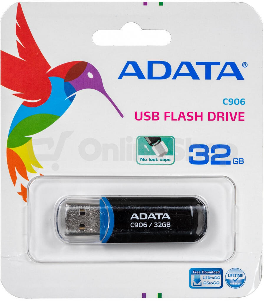 Flash disk ADATA C906, 32GB, USB 2.0, , DashDrive Classic (AC906-32G-RBK) | OnlineShop.cz