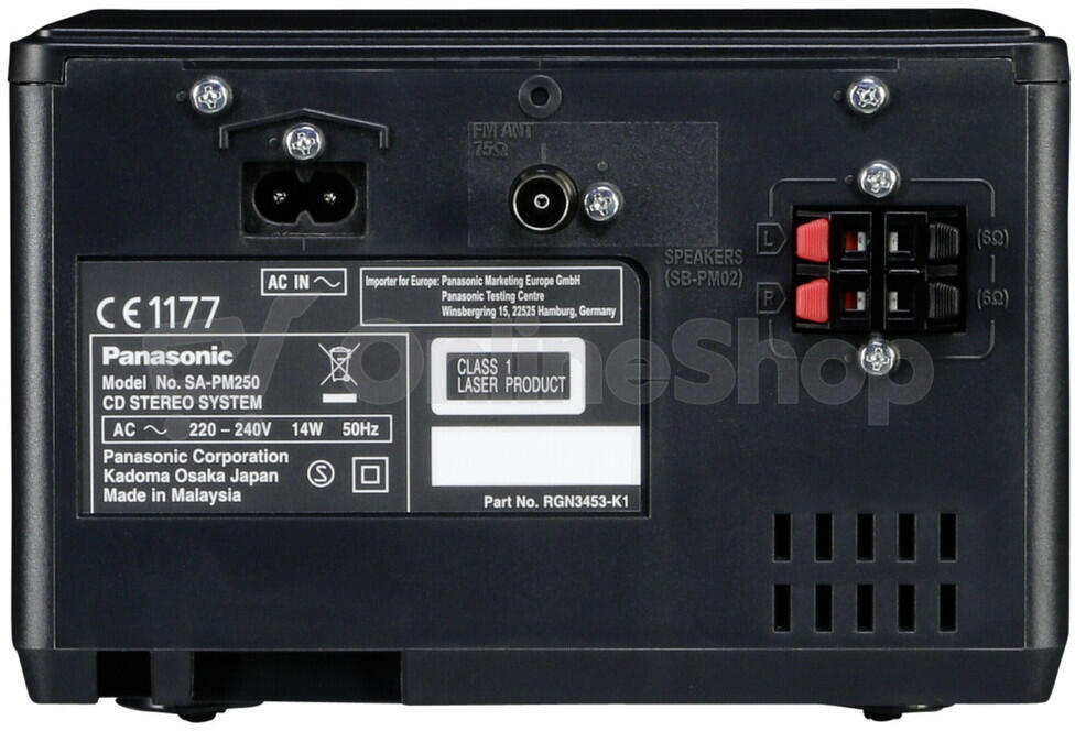 Mikrosystém PANASONIC SC PM250EG-K | OnlineShop.cz