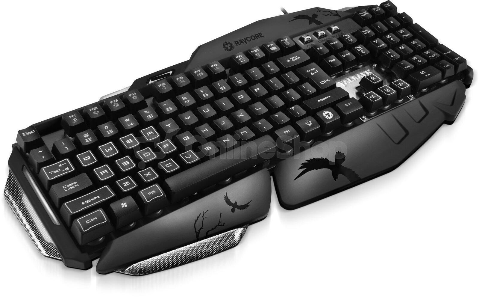 Klávesnice RAVCORE Valravn USB, RAVKLA45343 | ONLINESHOP.cz