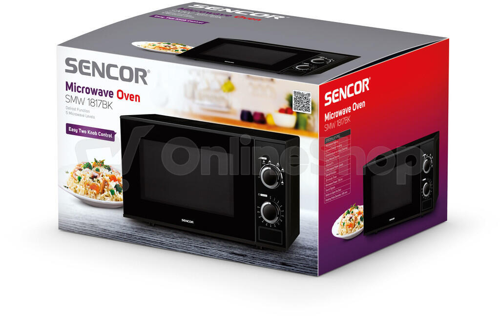 Mikrovlnná trouba Sencor SMW 1817BK | ONLINESHOP.cz