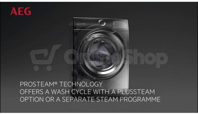 SET Pračka AEG ProSteam® L7FBE68SC + Sušička AEG ProSense™ T6DBG28SC ...