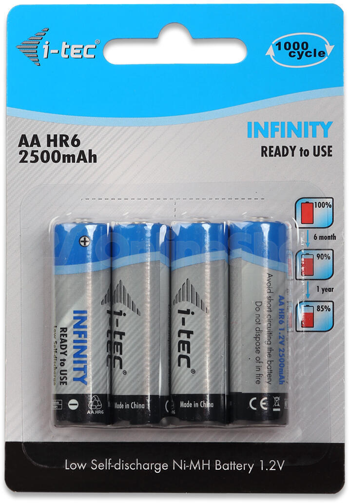Alternativy k i-tec INFINITY AA nab.baterie (4x2500mAh) | ONLINESHOP.cz