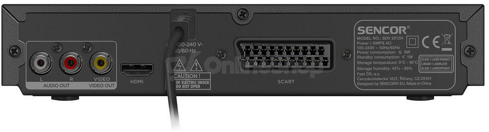 DVD přehrávač Sencor SDV 2512H HDMI | OnlineShop.cz