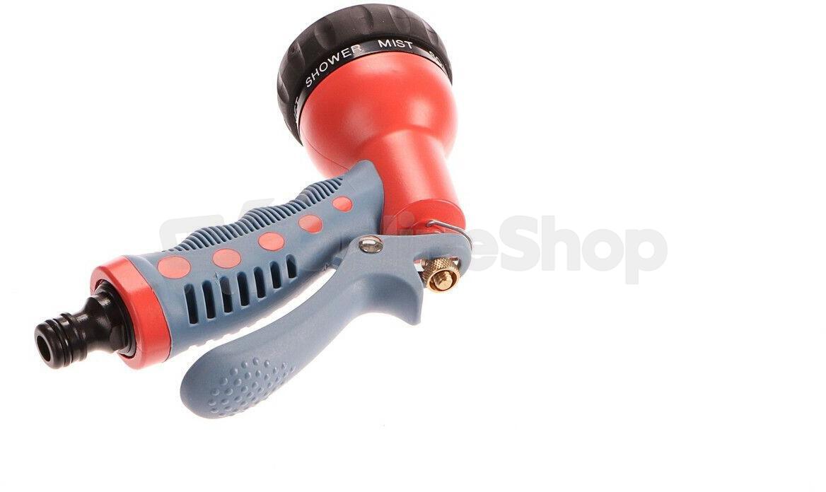 Postřikovač zahradní kovový, 7funkční, mosazné tělo a tryska, MOSAZ ...