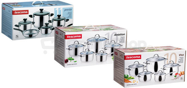 Plastové poklice Tescoma UNICOVER, 5 ks, pro sady nádobí PRESTO ...