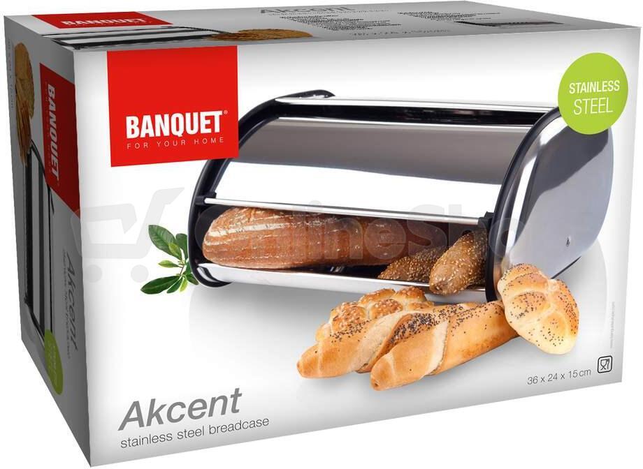 BANQUET Chlebník nerezový AKCENT 36 cm (48828000) | OnlineShop.cz