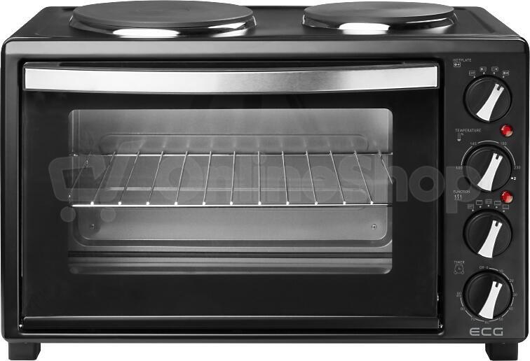 Elektrická trouba s plotnami ECG ET 3031, černá | ONLINESHOP.cz
