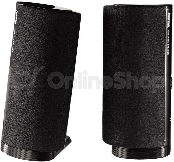 HAMA reproduktory k notebooku a PC E80/ 2.0/ 2,5W/ 3,5 mm jack/ USB ...