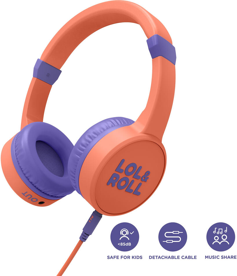 Příslušenství k Energy Sistem Lol&Roll Pop Kids, oranžová - sluchátka ...