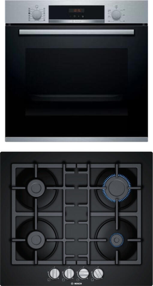 SET Trouba vest. Bosch HRA574BS0 + Plynová deska BOSCH PNP6B6B90 ...