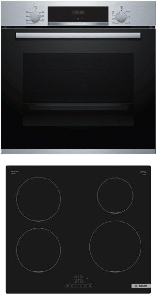 SET Trouba Bosch HBA513BS1 + Varná deska indukce Bosch PUE611BB5D ...