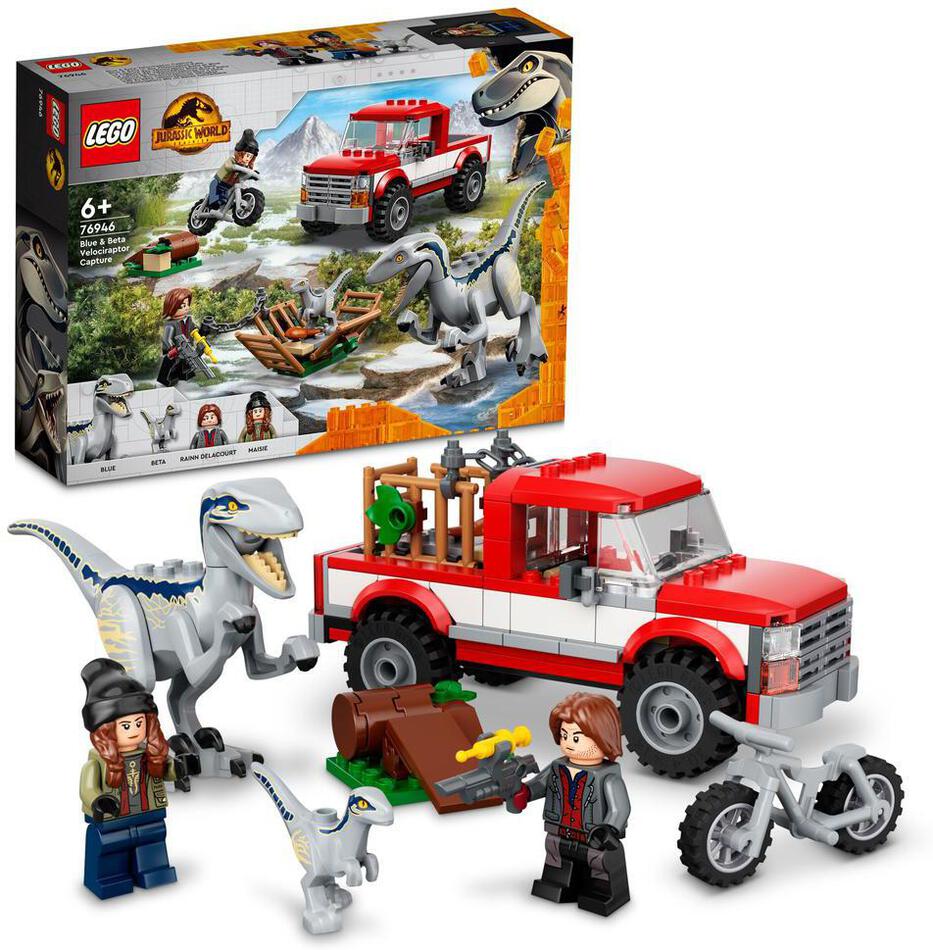 Recenze LEGO® Jurassic World™ 76946 Odchyt velociraptorů Blue a Bety ...