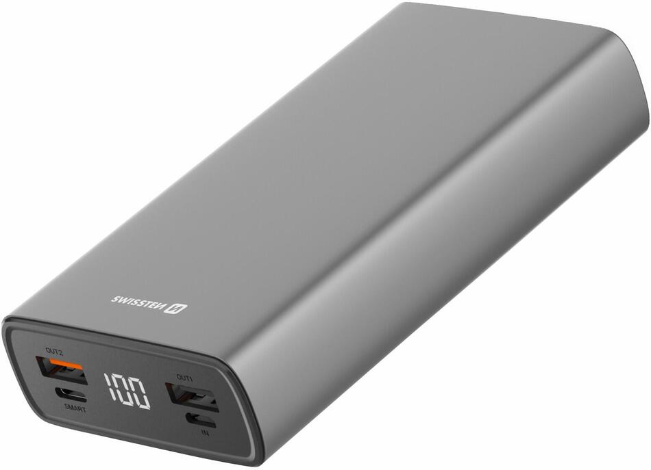SWISSTEN ALUMINUM POWER BANK 20000 mAh 20W POWER DELIVERY GREY ...