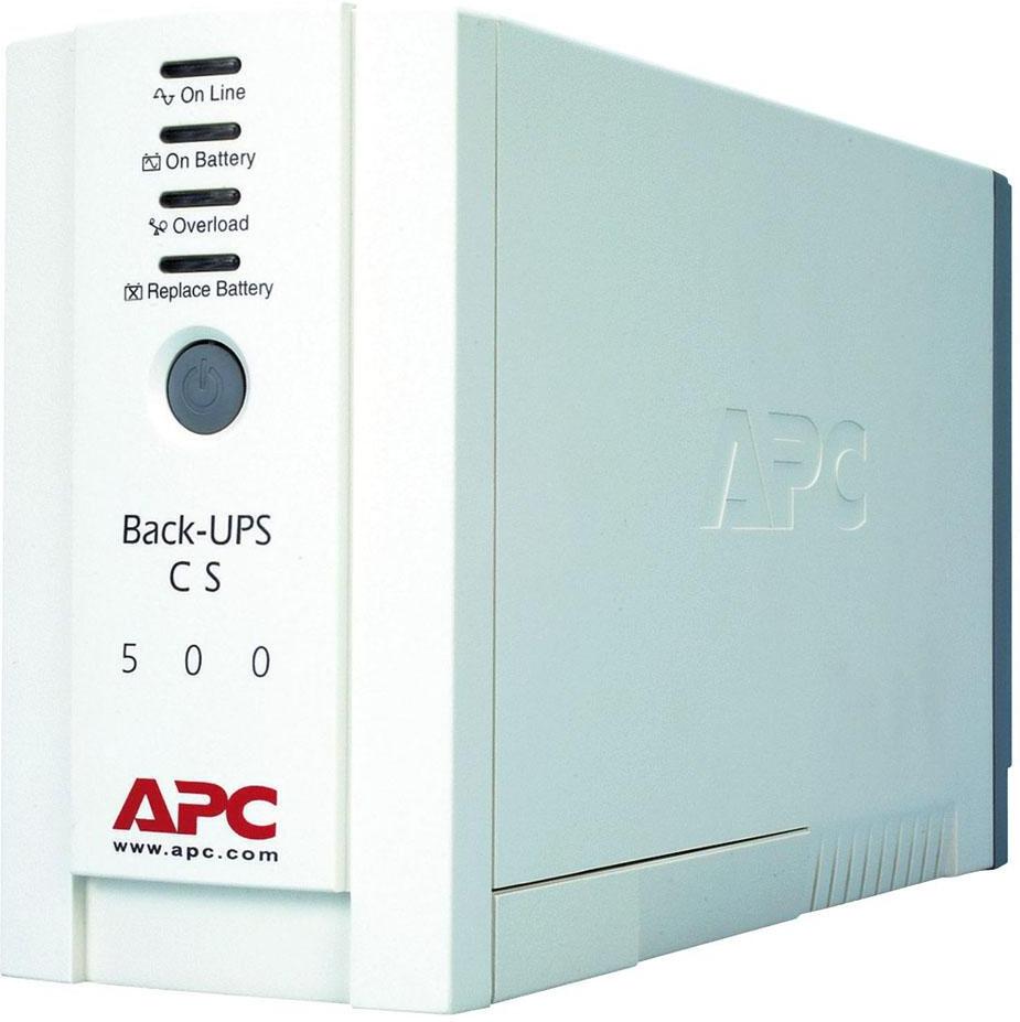 APC Back-UPS CS 500VA (300W)/ 230V/ USB/ RS232/ 4x IEC zásuvka (BK500EI ...