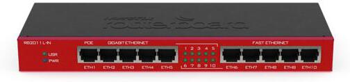 Fotogalerie MikroTik router 5x Gbit LAN, 5x 100Mbit LAN, case, +L4, PoE ...