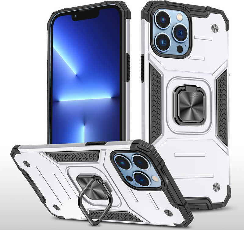 Lenuo Union Armor obal pro iPhone 14 Pro Max, stříbrná | ONLINESHOP.cz