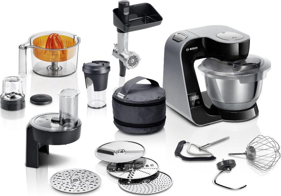 Kuchyňský robot Bosch MUM5XC66 MUM 5 s váhou 1000 W černý | OnlineShop.cz