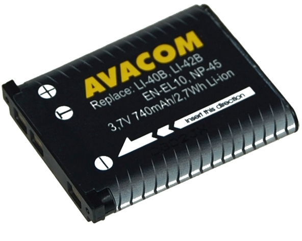 Recenze AVACOM náhradní baterie Olympus Li-40B, Li-42B, Fujifilm NP-45 ...