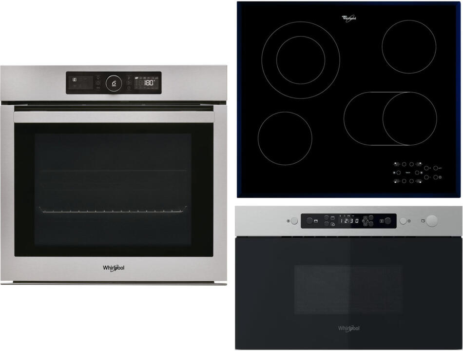 SET Trouba Whirlpool OAKZ9 6200CS IX + Sklokeramická deska Whirlpool ...