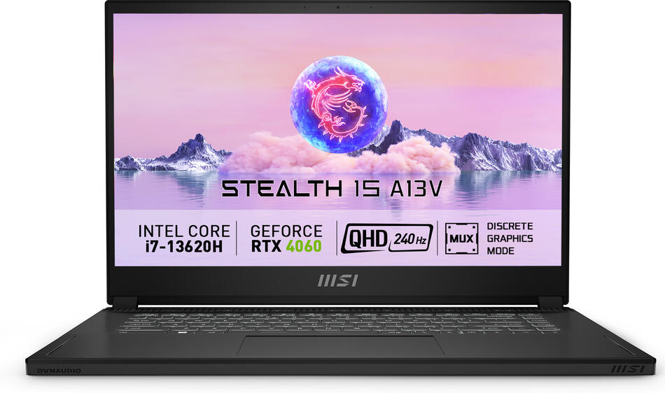 MSI Stealth/15 A13V / i7-13620H / 15,6" / QHD / 16GB / 1TB SSD/RTX 4060 ...