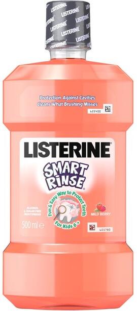 Recenze Listerine Smart Rinse Mild Berry ústní voda pro děti 500 ml ...