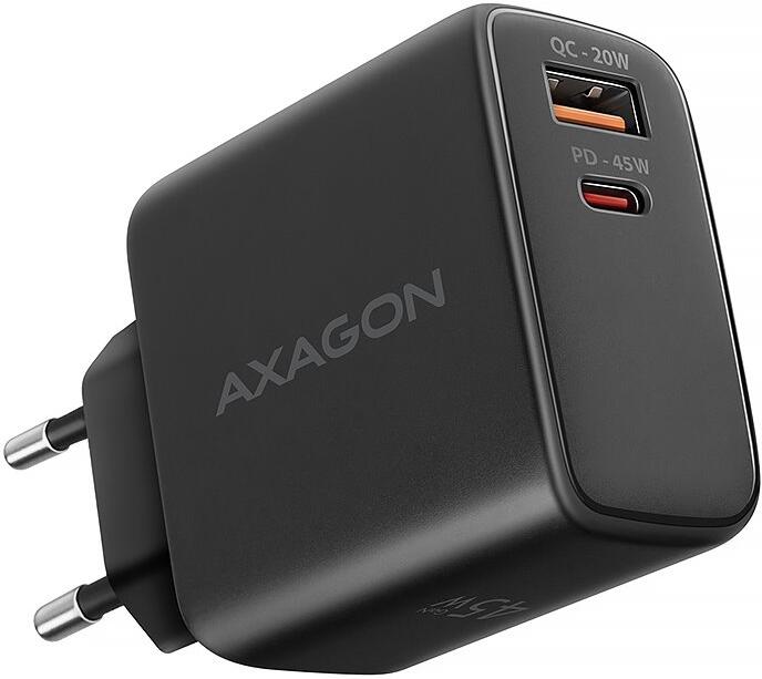 AXAGON nabíječka do sítě / ACU-PQ45/ 1x USB-C / 1x USB-A / PD3.0 / QC4 ...