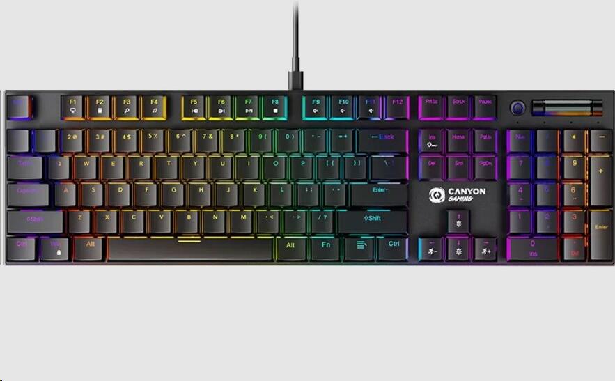 CANYON Herní klávesnice Cometstrike TLK GK-55, mechanická, drátová ...