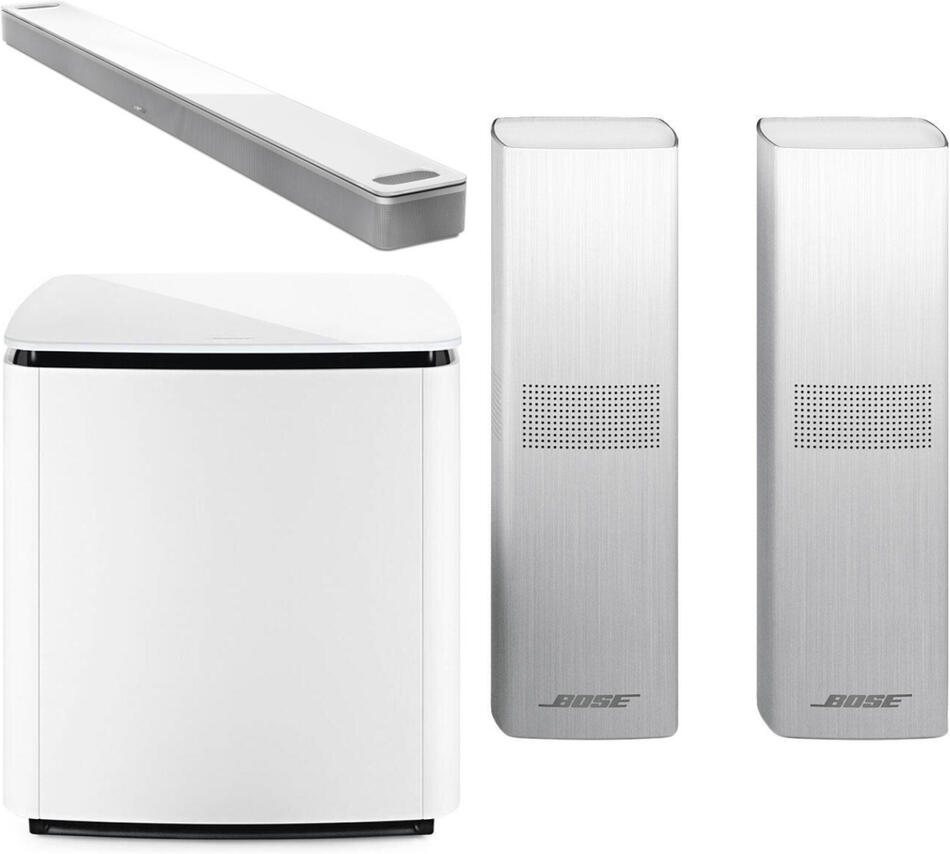 SET Soundbar Bose Smart Soundbar 900, bílý + Reproduktory Bose Surround ...