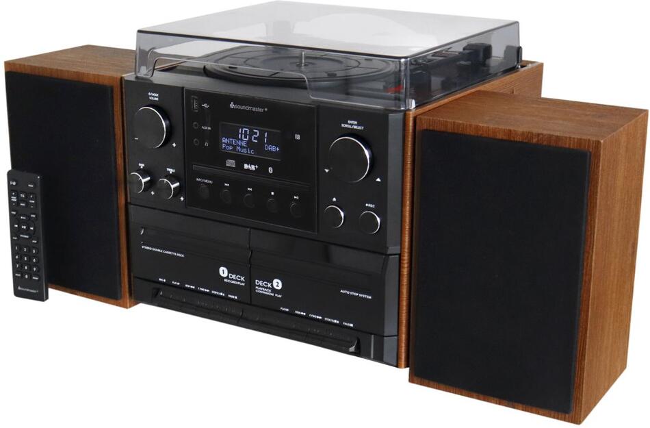 Soundmaster Elite line MCD5600BR/ Gramofon/ CD/ 2x kazeta/ BT/ DAB+ ...