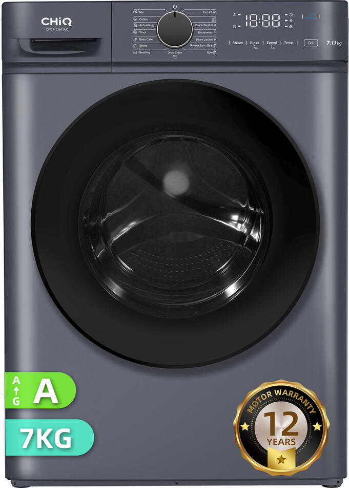 Fotogalerie CHiQ CW07123863AX Steam Space Pro - pračka | OnlineShop.cz