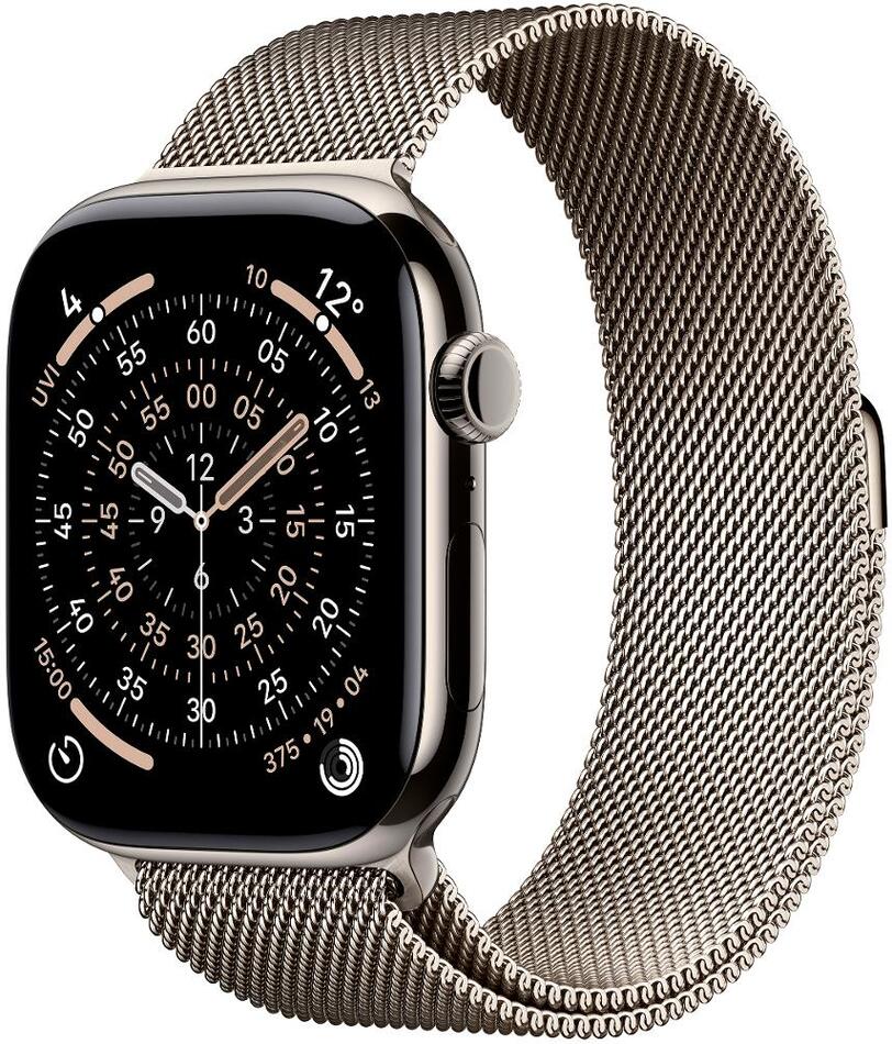 Apple Watch Series 11 GPS + Cellular 46mm Přírodní titan s přírodním ...