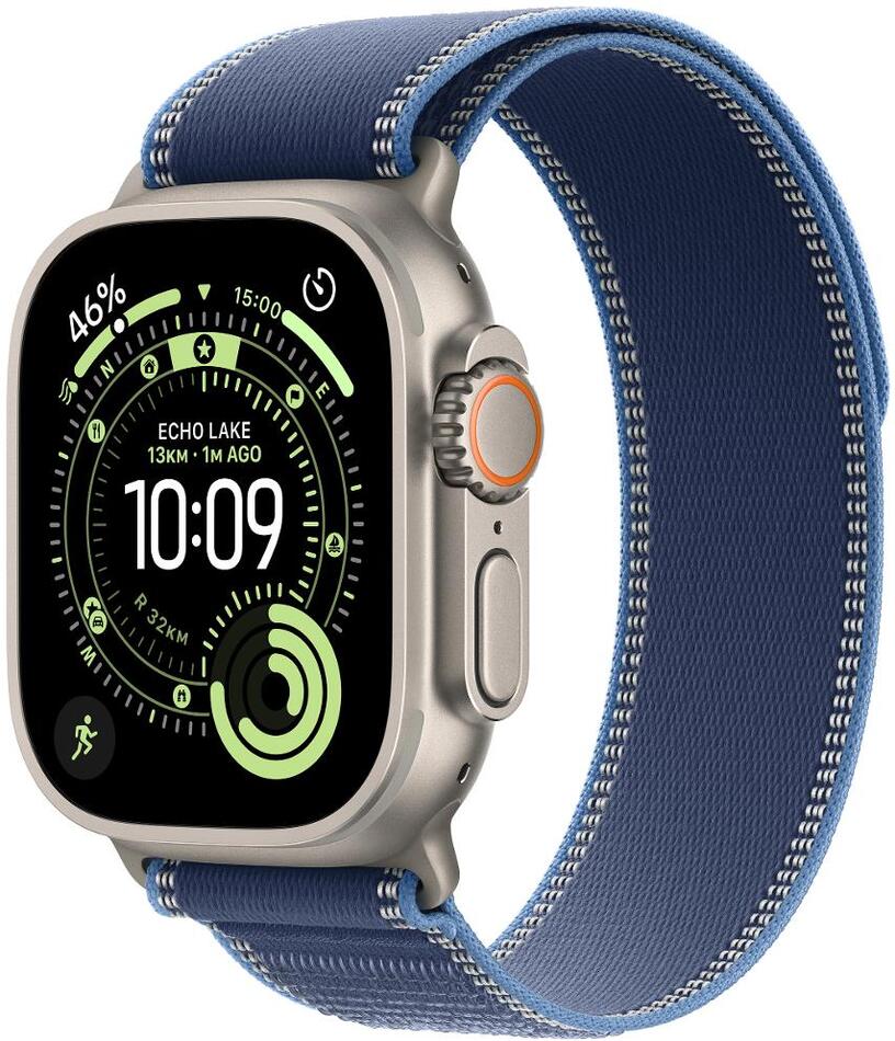 Apple Watch Ultra 3 GPS + Cellular 49mm Přírodní titan s ocelově modrým ...