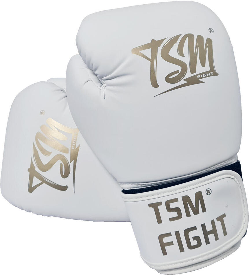 Boxovací rukavice tréninkové KUBIsport 8oz, bílé | OnlineShop.cz