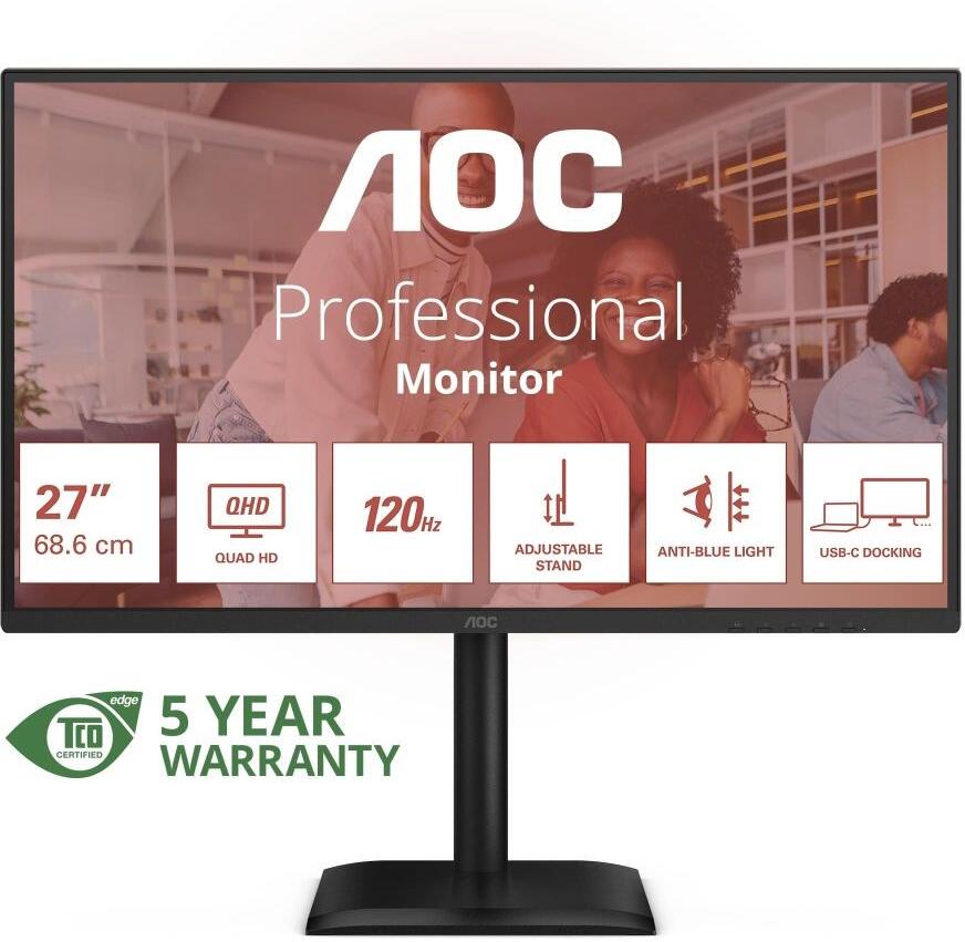 Alternativy k AOC MT 27" Q27E4CV - 2560x1440,IPS,120Hz,1xHDMI,1xDP,1xDP out,USBhub,USB-C(PD 90W ...