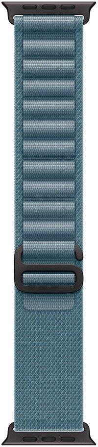 Apple Watch 49mm Light Blue Alpine Loop - Large - Black Titanium Finish ...