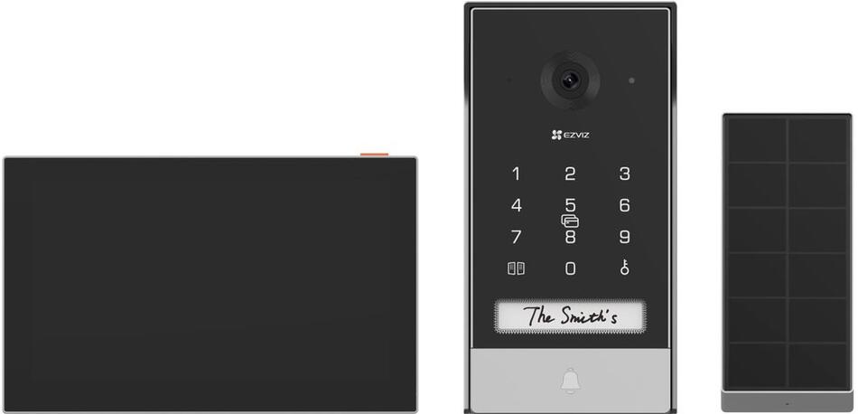 Chytrý zvonek Ezviz EP7 Wi-Fi, 7" dotykový monitor, videotelefon ...