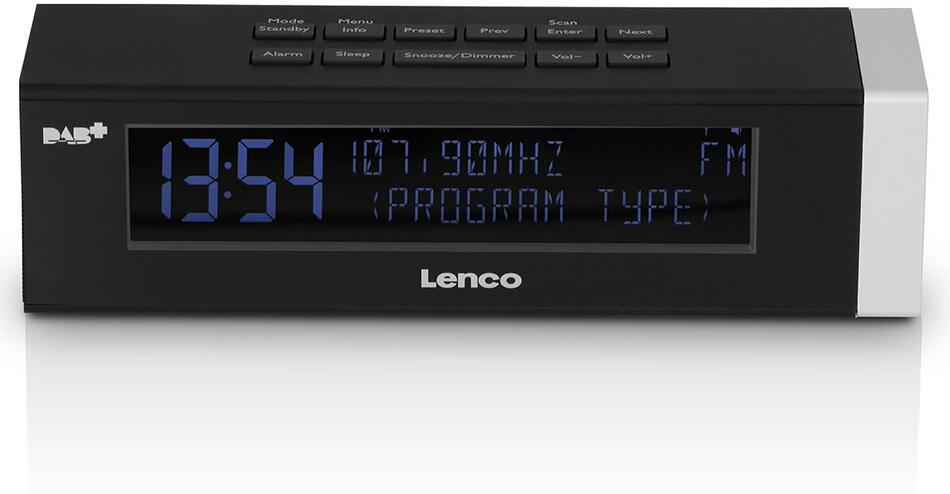 DAB+ fm clock radio with usb charging Lenco CR-630BK | OnlineShop.cz