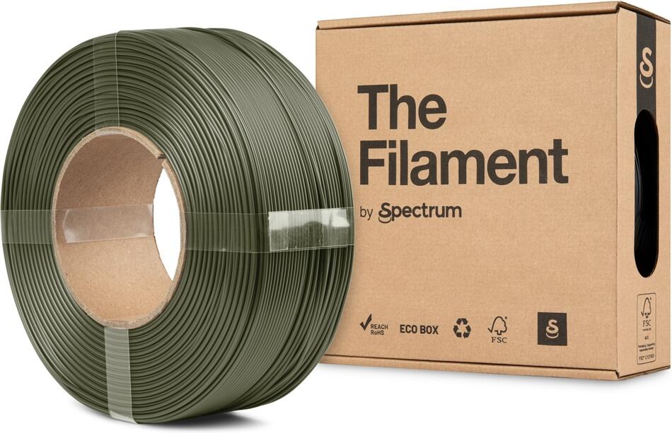 Recenze SPECTRUM - filament "The Filament" ReFill PLA Matte 1.75mm ARMY ...