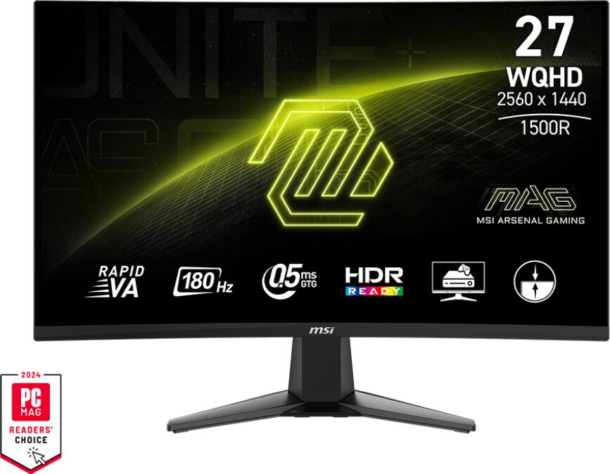 Recenze MSI MAG 27CQ6F Gaming monitor 27" zakřivený Rapid VA/2560x1440 ...