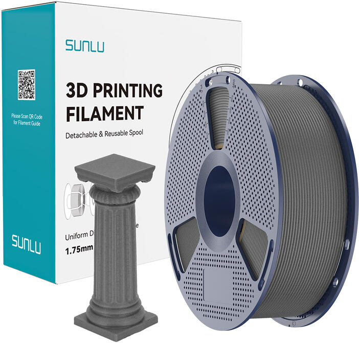 Filament Sunlu PLA High-Speed Marble Šedý beton | OnlineShop.cz