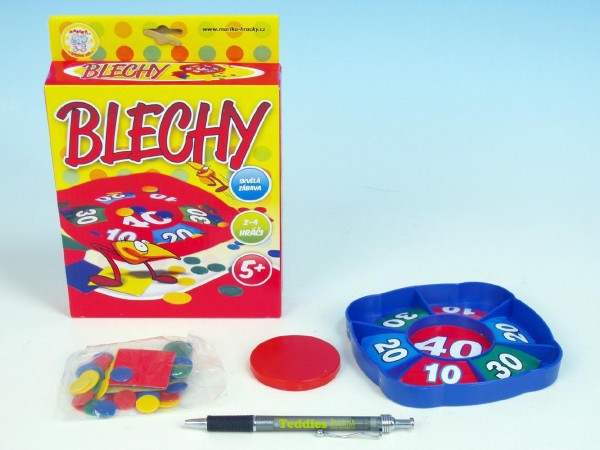 Blechy společenská hra v krabici 15x20x3,5cm | OnlineShop.cz