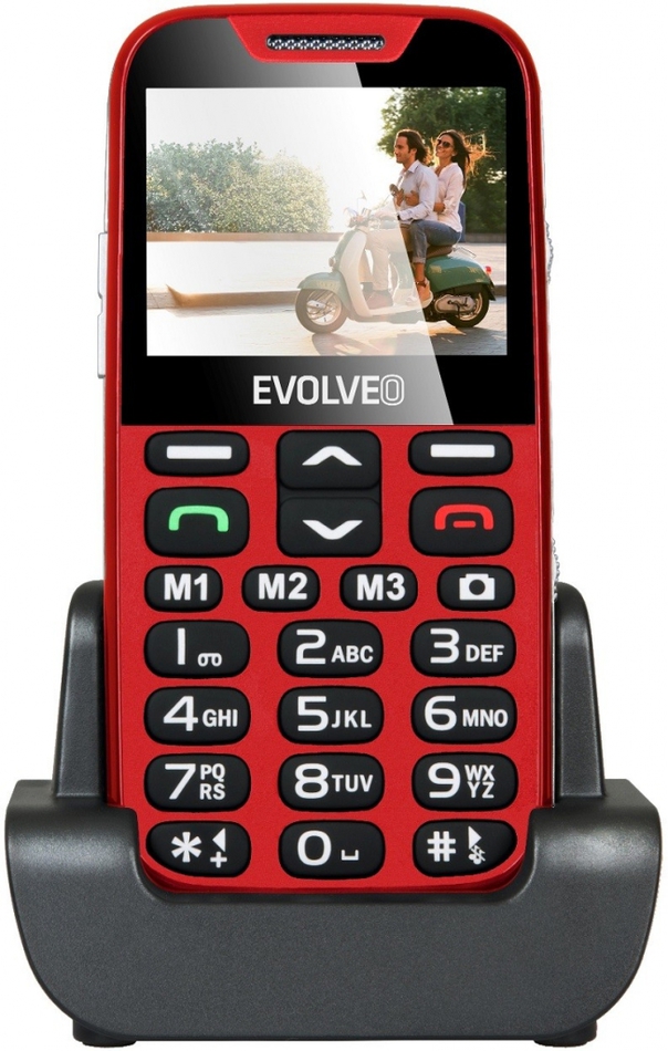 Mobilní telefon Evolveo EVOLVEO EasyPhone XD pro seniory - červený ...