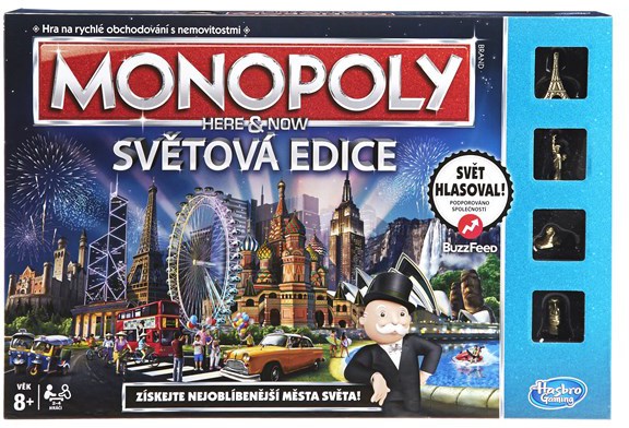 Hra Hasbro Monopoly Here and now světová edice | ONLINESHOP.cz