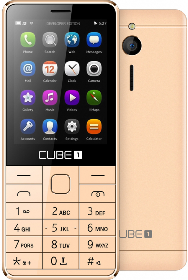 Mobilní telefon CUBE1 F300, zlatý | ONLINESHOP.cz