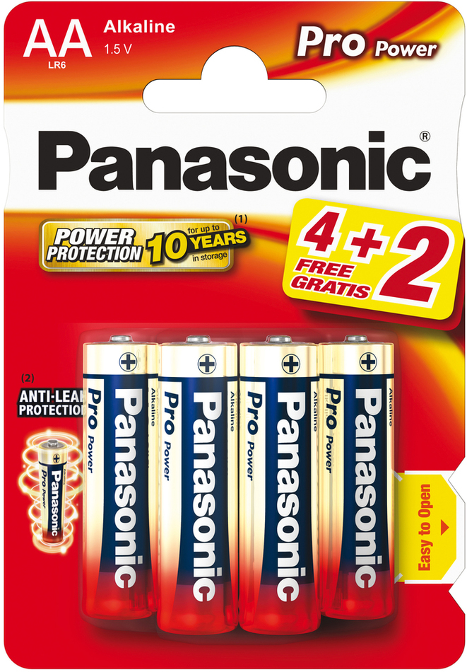 Recenze Panasonic Pro Power LR6 6BP AA - alkalické baterie, hodnocení ...